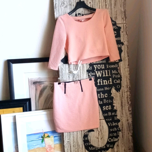 Dani Collection | Dresses | Dani Collection Crop Top Mini Set | Poshmark